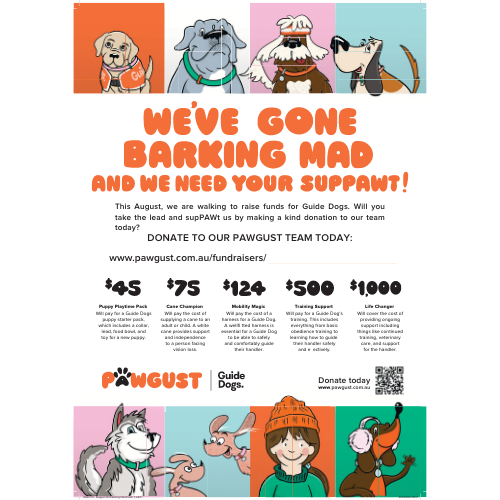 PAWGUST | Guide Dogs Australia